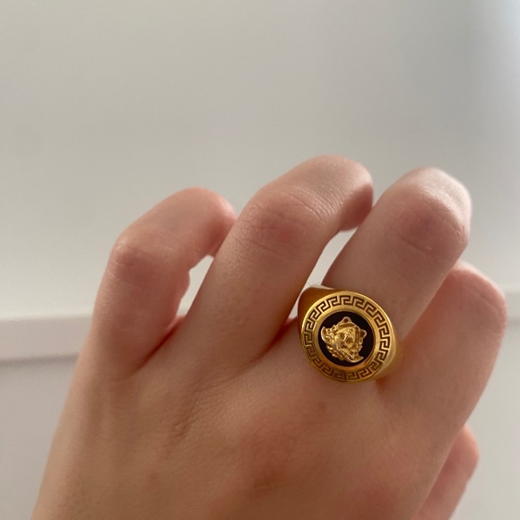 Versace | Accessories | Versace Medusa Enamel Signet Ring | Poshmark